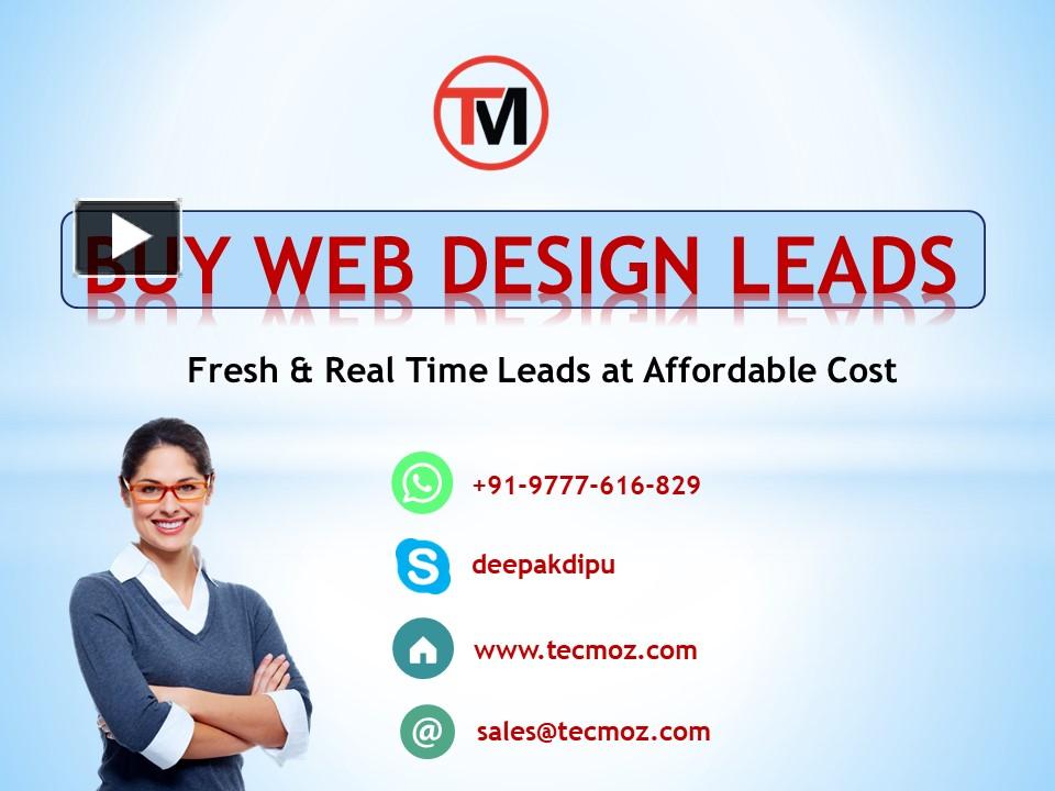 Buy Web Design Leads presentation | free to download