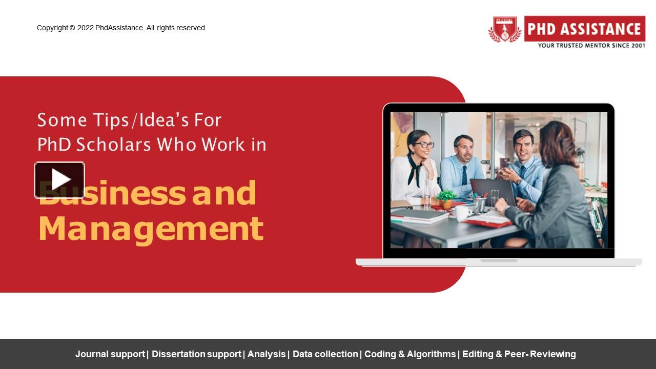 PPT – Some tips & Idea’s For Phd Scholars Who Works In Business And ...