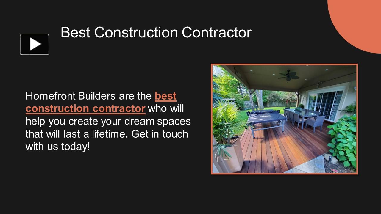 PPT – Best Construction Contractor PowerPoint presentation | free to ...