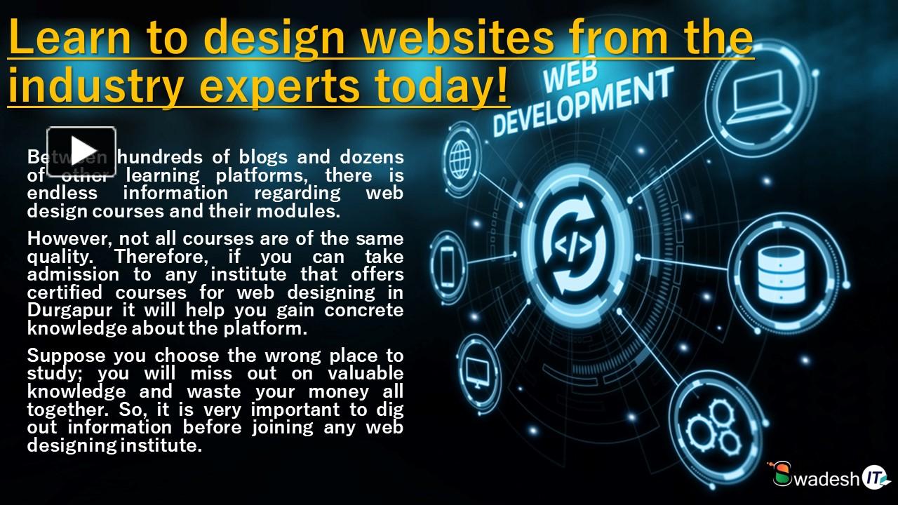 PPT – courses for web designing in Durgapur (1) PowerPoint presentation ...