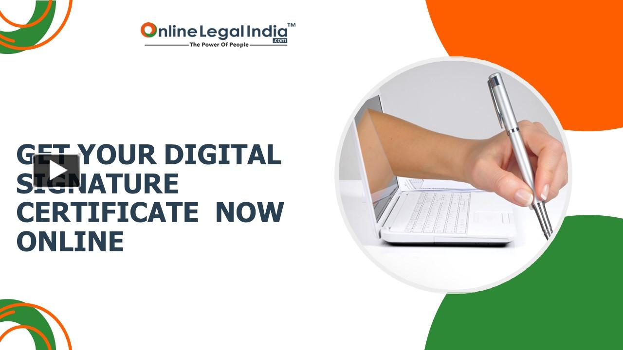 PPT – Get Your Digital Signature Certificate Now Online PowerPoint ...