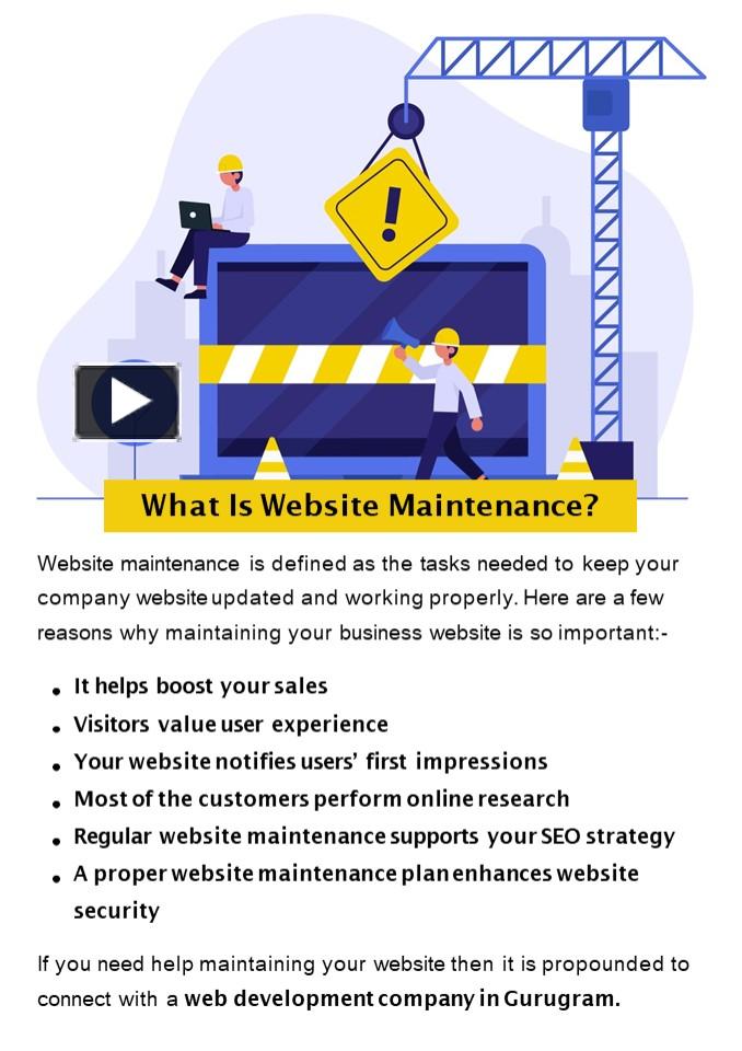 What Is Website Maintenance? presentation | free to download