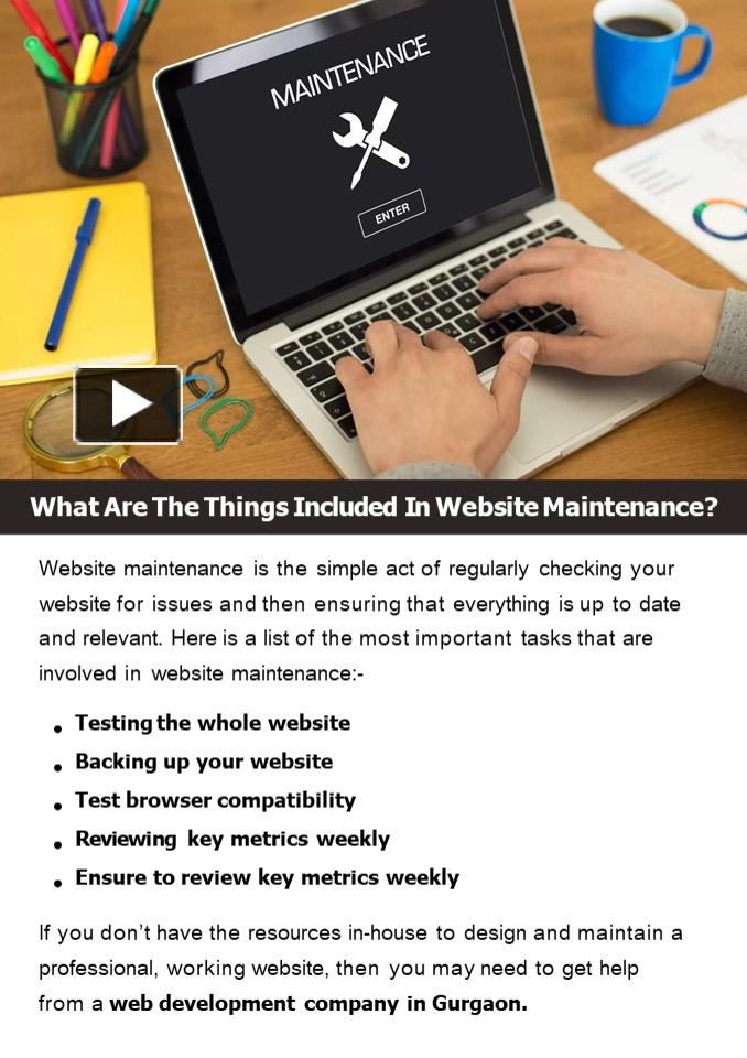 What Are The Things Included In Website Maintenance? presentation ...