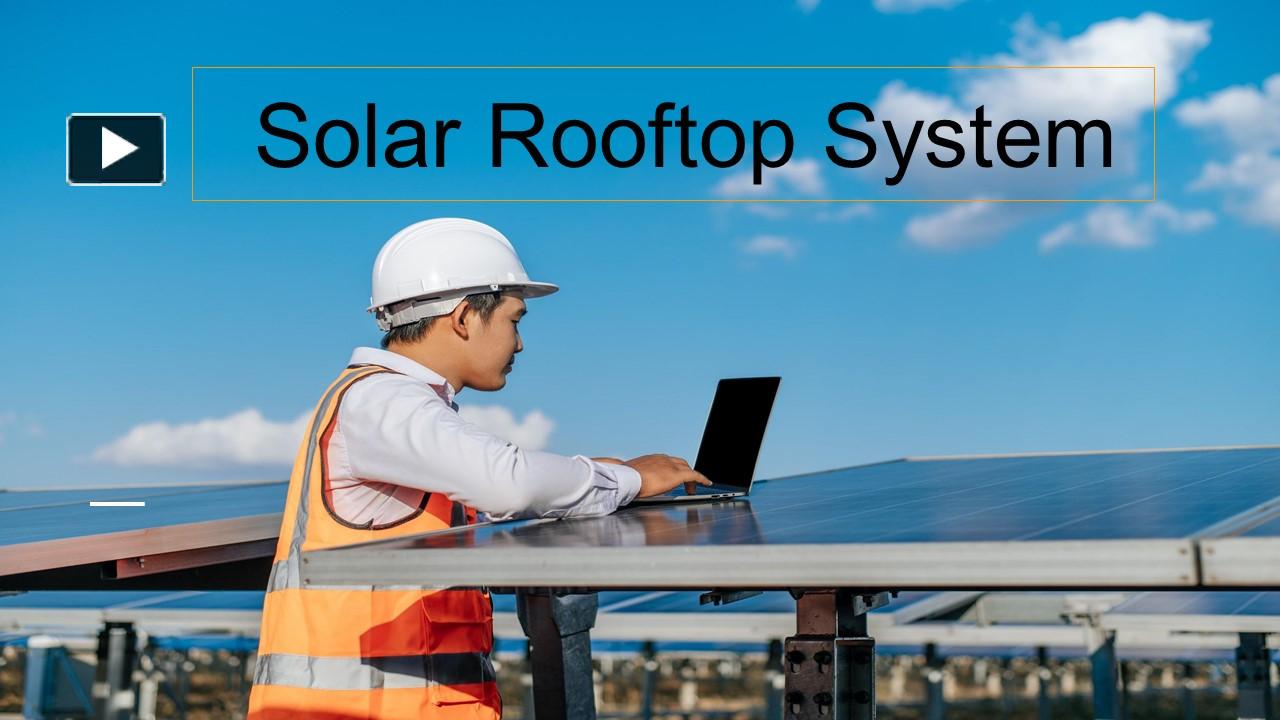 Solar Rooftop System - Mahindra Solarize presentation | free to download