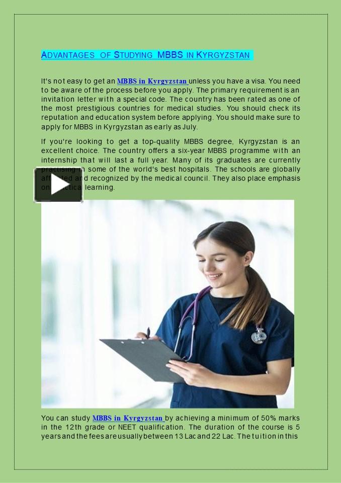 PPT – MBBS in Kyrgyzstan PowerPoint presentation | free to download ...