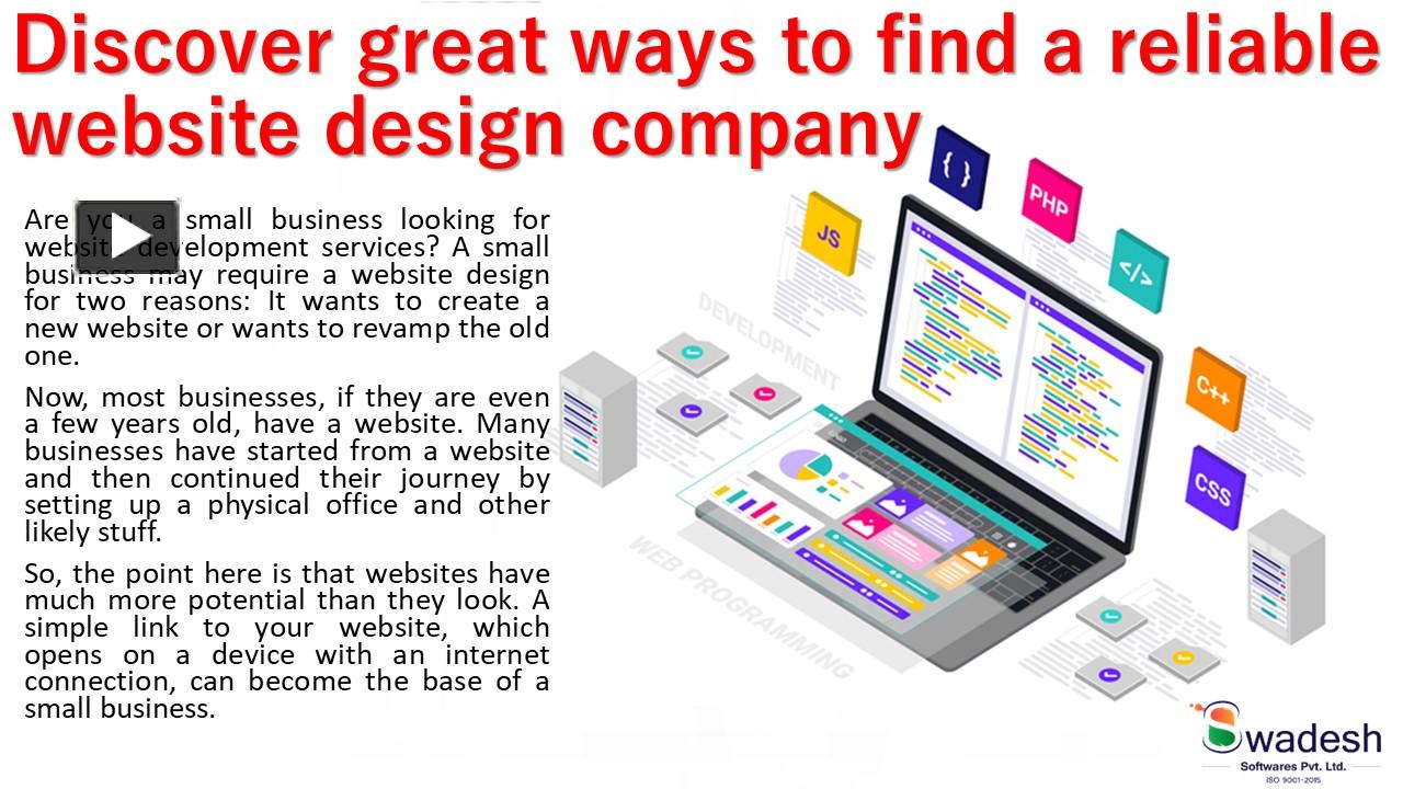 PPT – small business website design PowerPoint presentation | free to ...