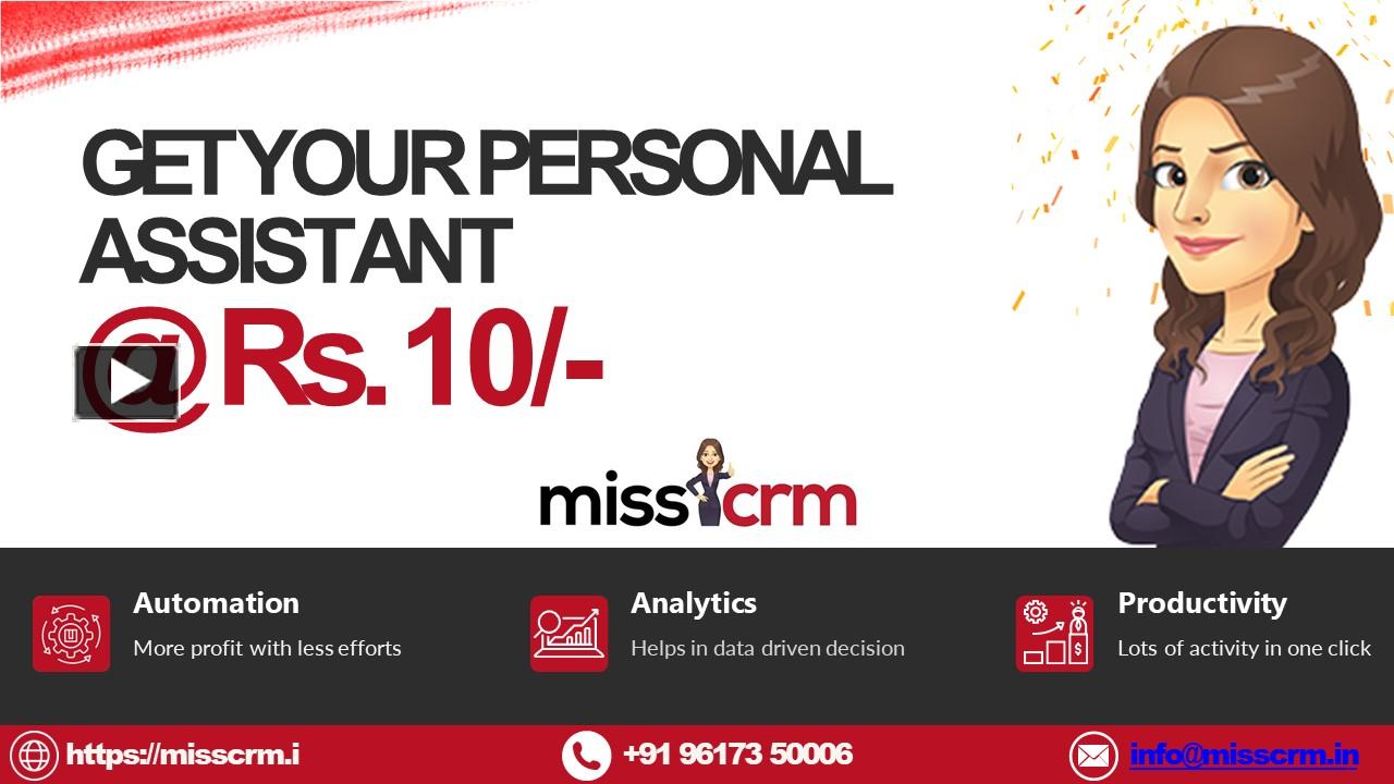 Miss CRM - One stop solution to grow your business presentation | free ...
