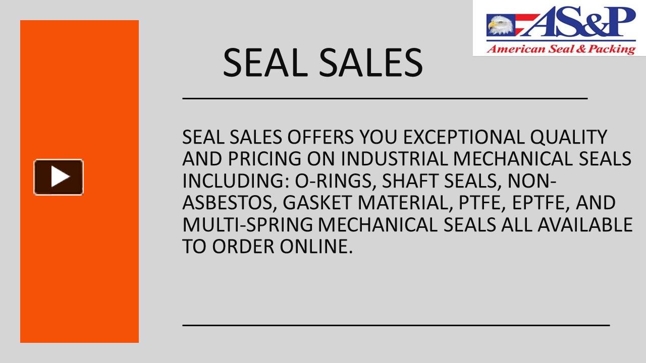 PPT – Choose the best quality rotary shaft seal by sealsales PowerPoint ...