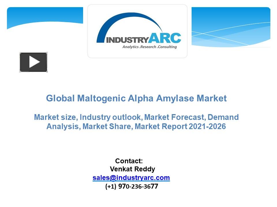 Global Maltogenic Alpha Amylase Market - Industry Analysis, Market Size ...