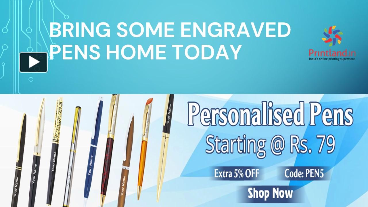 Personalized pens presentation | free to download