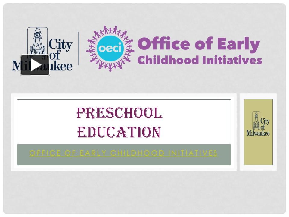 PPT – Preschool Education PowerPoint presentation | free to download ...