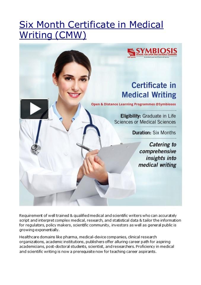 PPT – Medical Writing Courses PowerPoint presentation | free to ...