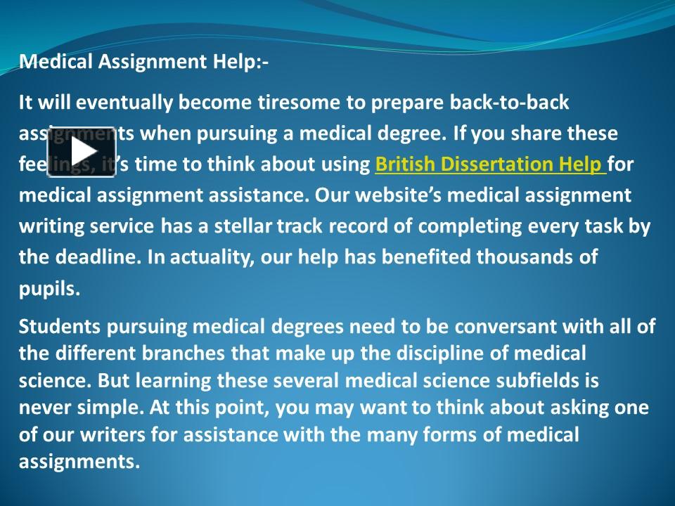 PPT – Medical Assignment Help PowerPoint presentation | free to ...