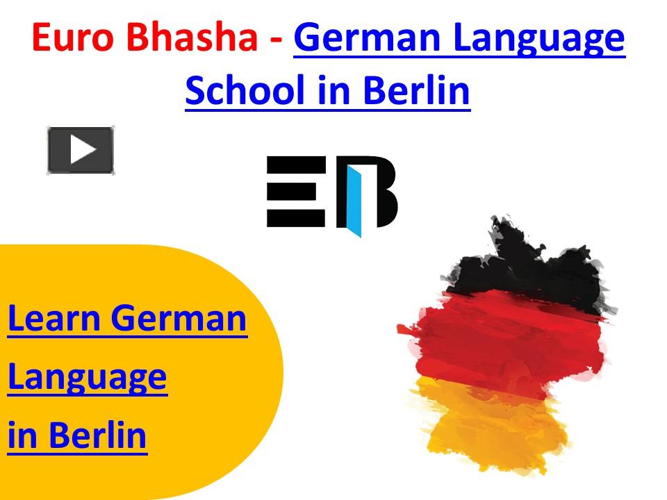Start to Learn German Online in Berlin presentation | free to download
