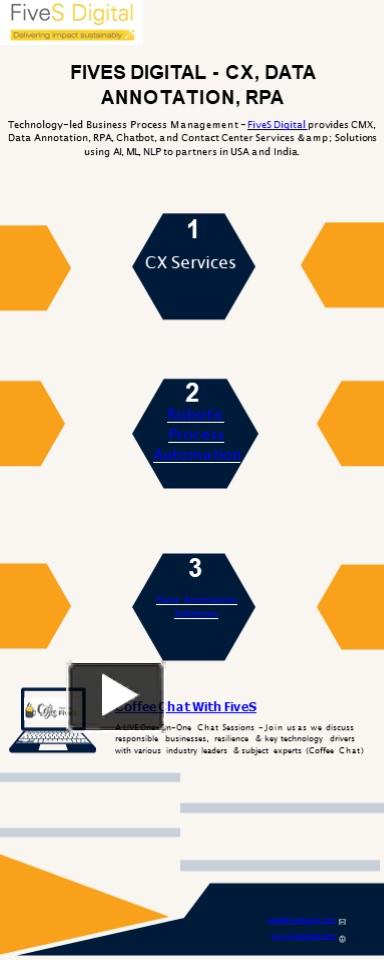 FiveS Digital - CX, Data Annotation, RPA Services presentation | free ...