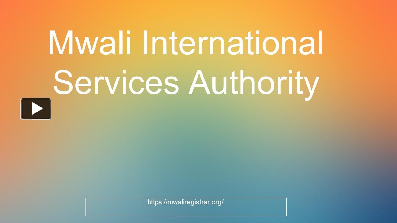 PPT – Mwali International Services Authority – What An Investor Should ...