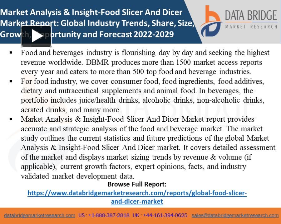 PPT – Food Slicer And Dicer Market Size,Scope, Growth PowerPoint ...