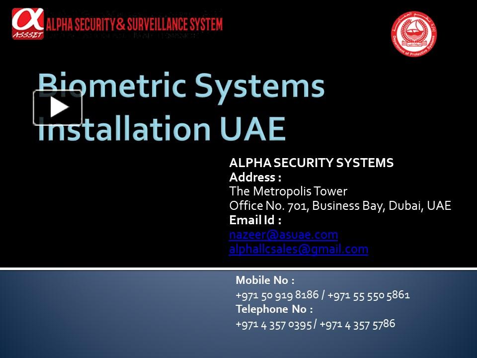 Ppt Biometric System Installation Uae Powerpoint Presentation Free
