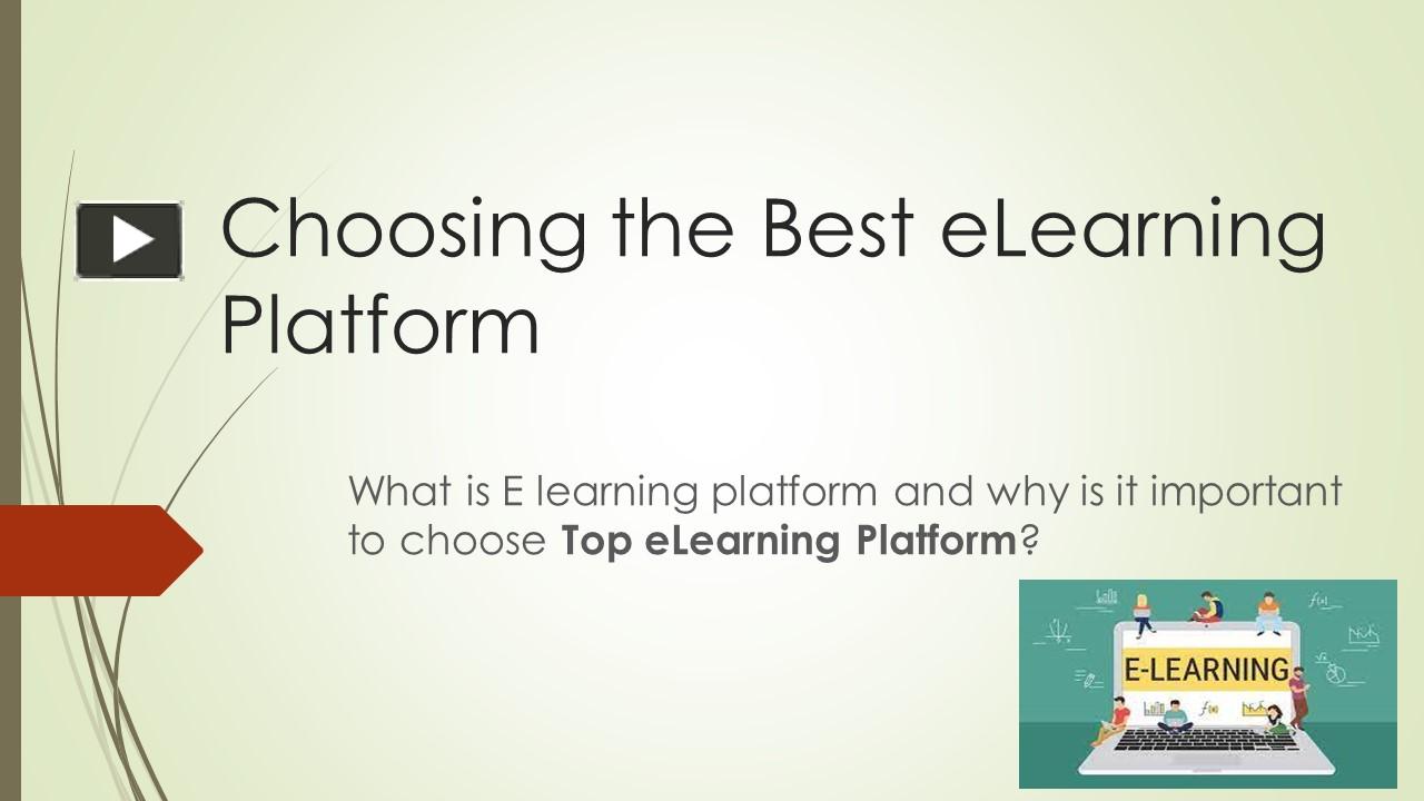 Best eLearning Software presentation | free to download