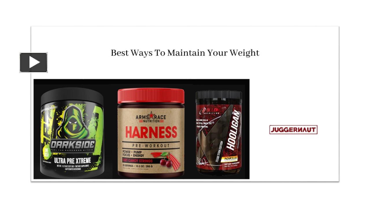 PPT – Best Ways To Maintain Your Weight PowerPoint presentation | free ...