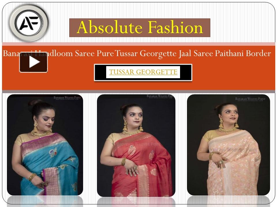 PPT – Banarasi Saree Suppliers - Absolute Fashion PowerPoint ...