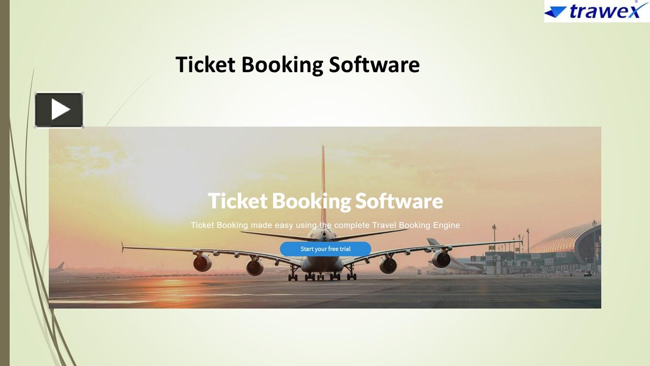 PPT – Ticket Booking Software PowerPoint presentation | free to ...