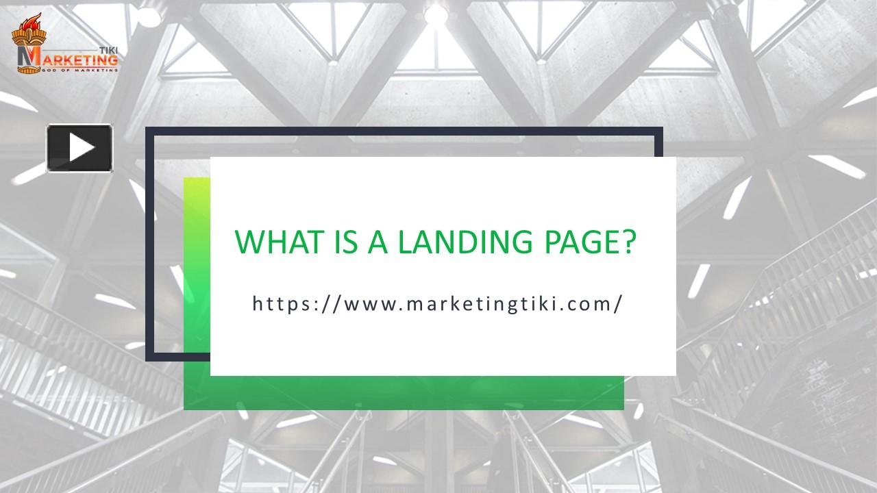 What Is a Landing Page? presentation | free to download