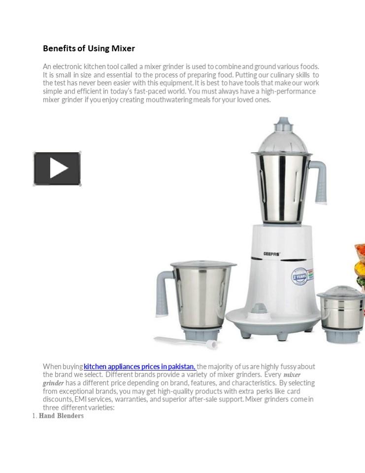 Benefits of Using Mixer presentation | free to download