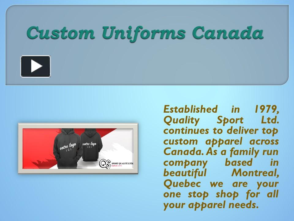 PPT – Custom Uniforms Canada (5) PowerPoint presentation | free to ...
