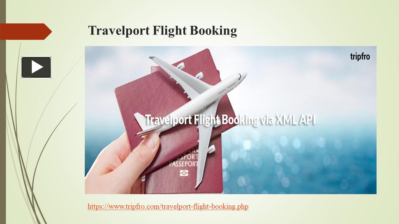 Travelport Flight Booking presentation | free to download