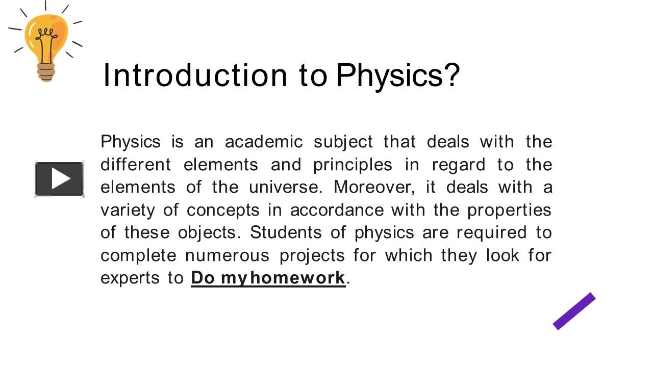 Introduction to Physics? presentation | free to download