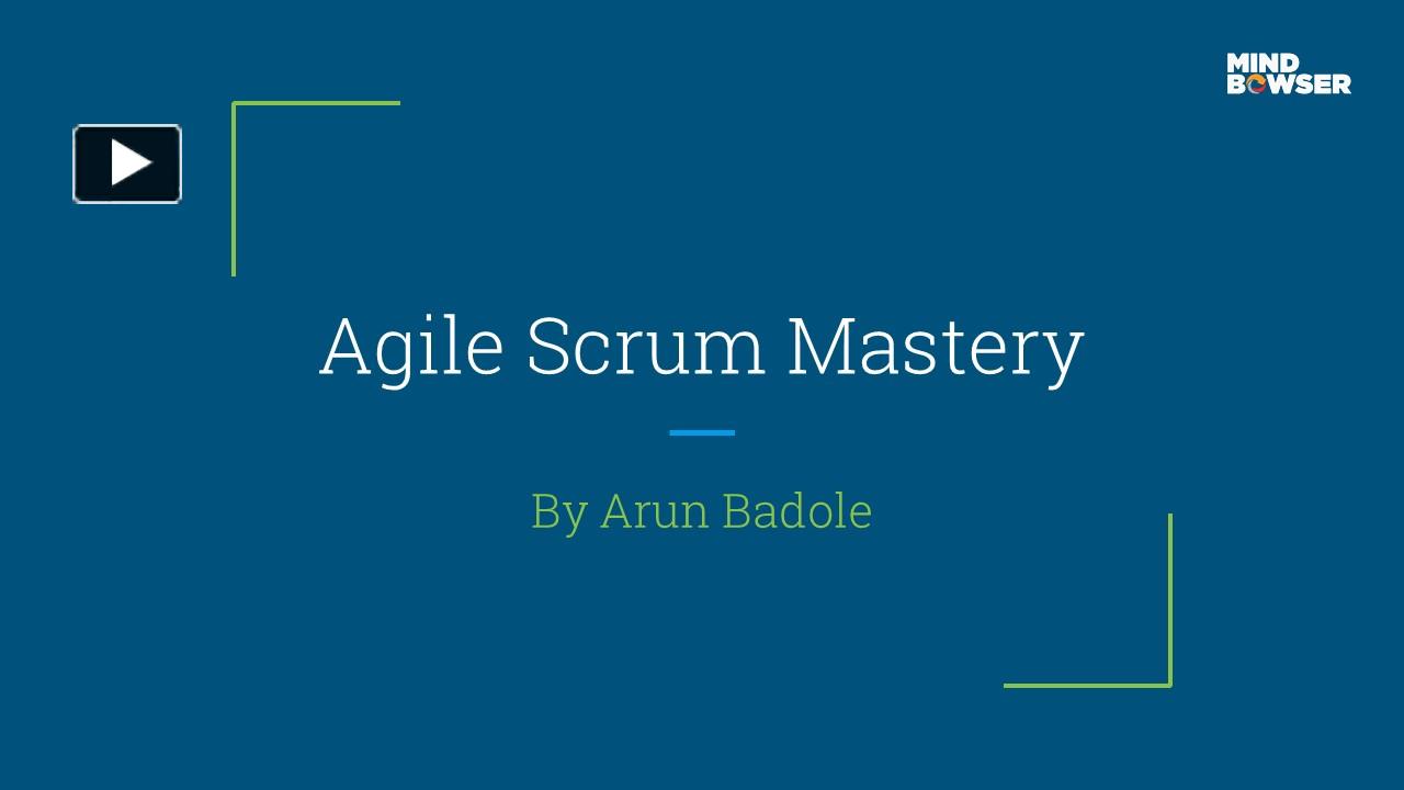 PPT – Agile Scrum Mastery: Learn How To Bring Complex Projects To life ...