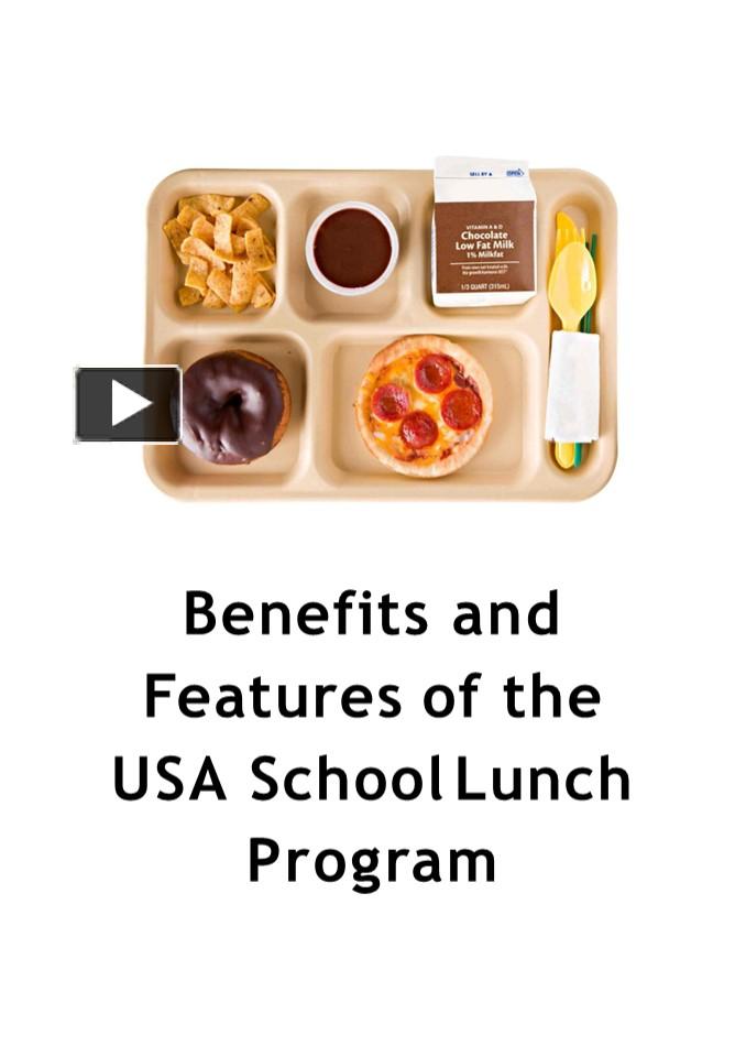 PPT – Benefits and Features of the USA School Lunch Program PowerPoint ...