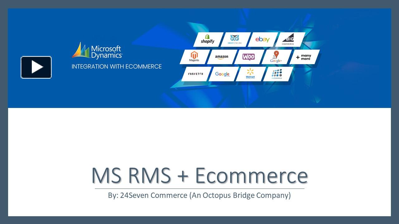 PPT – Microsoft Dynamics RMS and eCommerce Integration PowerPoint ...