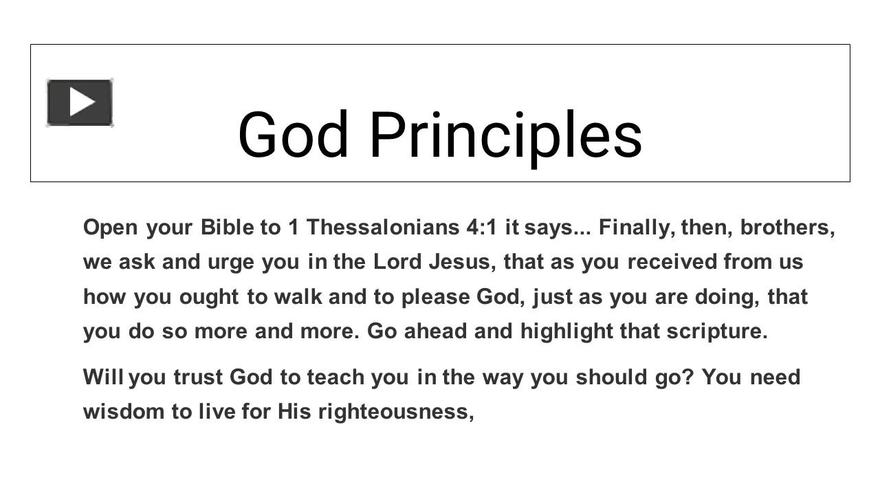 God Principles presentation | free to download