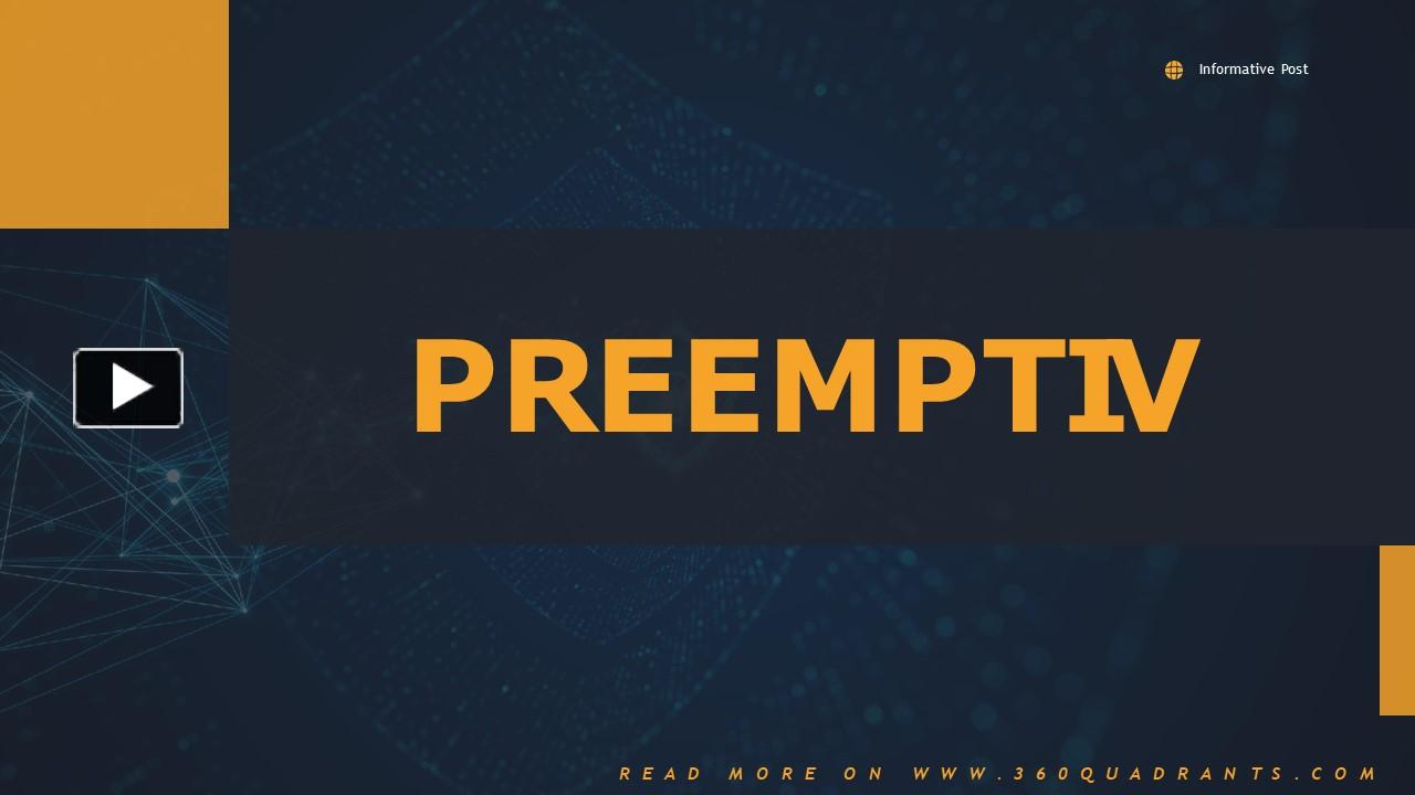 Preemptive Solutions Pricing in Cybersecurity Software presentation ...