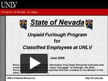 PPT – State of Nevada PowerPoint presentation | free to view - id ...
