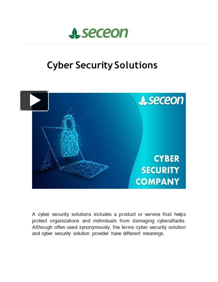 Ppt Cyber Security Solutions In Usa Powerpoint Presentation Free To