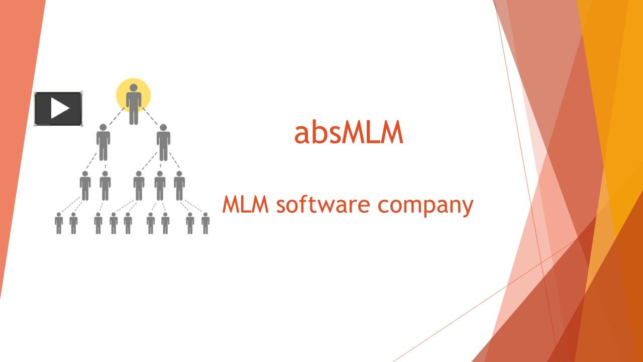 MLM Software Company presentation | free to download