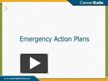 Emergency Action Plans presentation | free to view