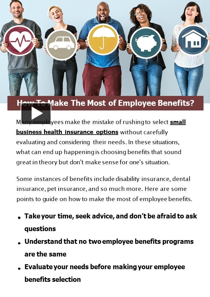 How To Make The Most of Employee Benefits? presentation | free to download