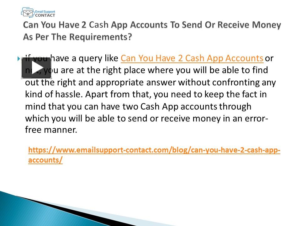 Can You Have 2 Cash App Accounts To Send Or Receive Money As Per The ...
