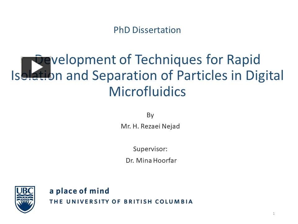 PPT – Development of Techniques for Rapid Isolation and Separation of ...