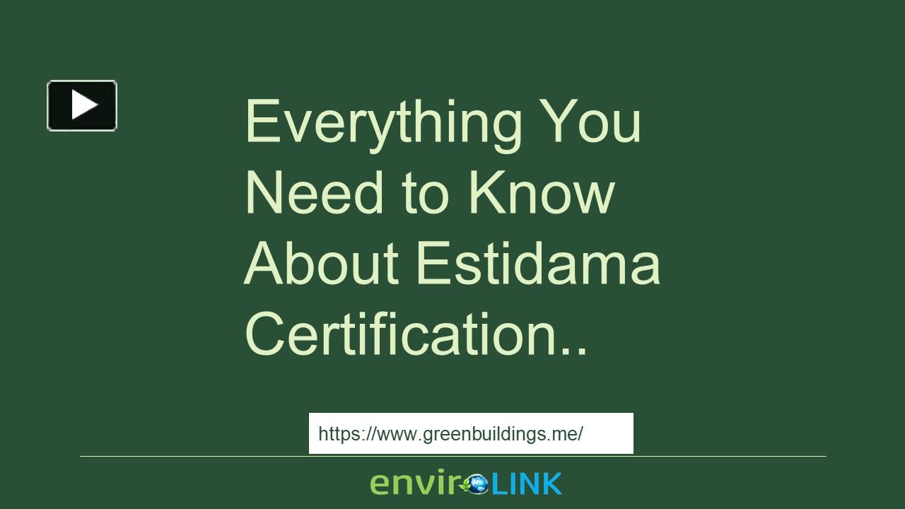 Top Provider of Estidama Certification in UAE presentation | free to ...