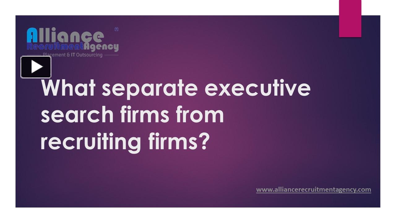 Best international executive search firms presentation | free to download