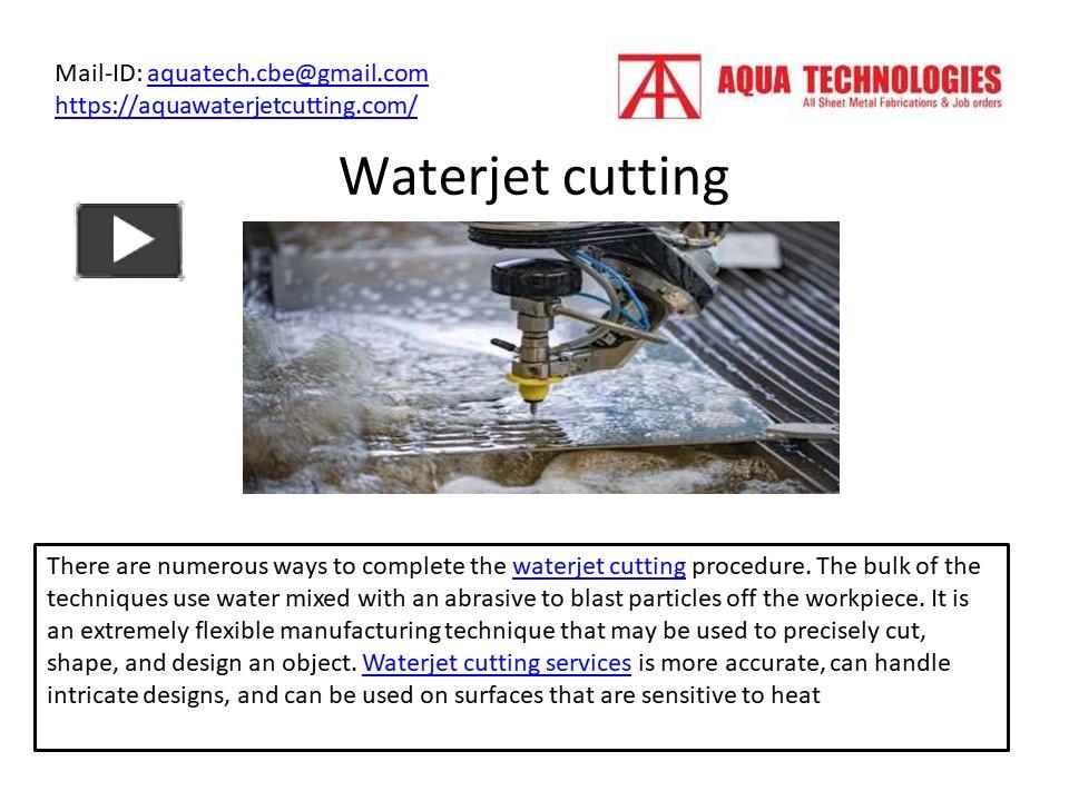 PPT – Waterjet Cutting PowerPoint presentation | free to download - id ...