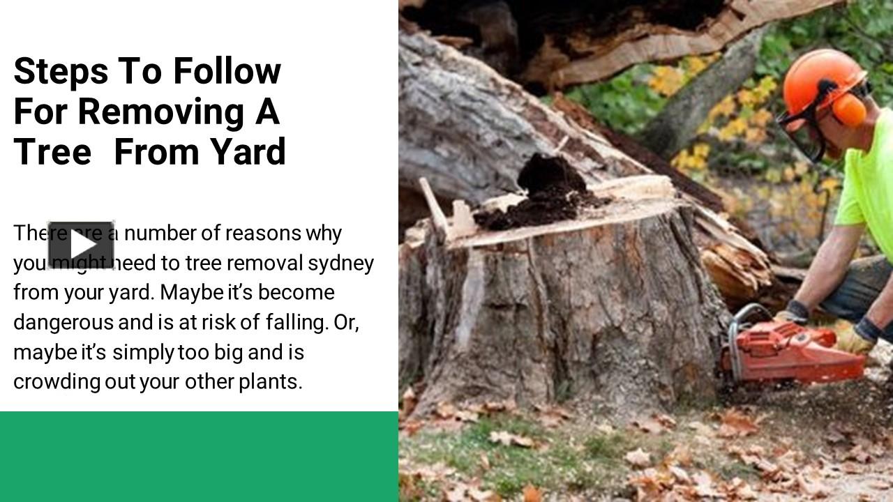 Steps To Follow For Removing A Tree From Yard presentation | free to ...