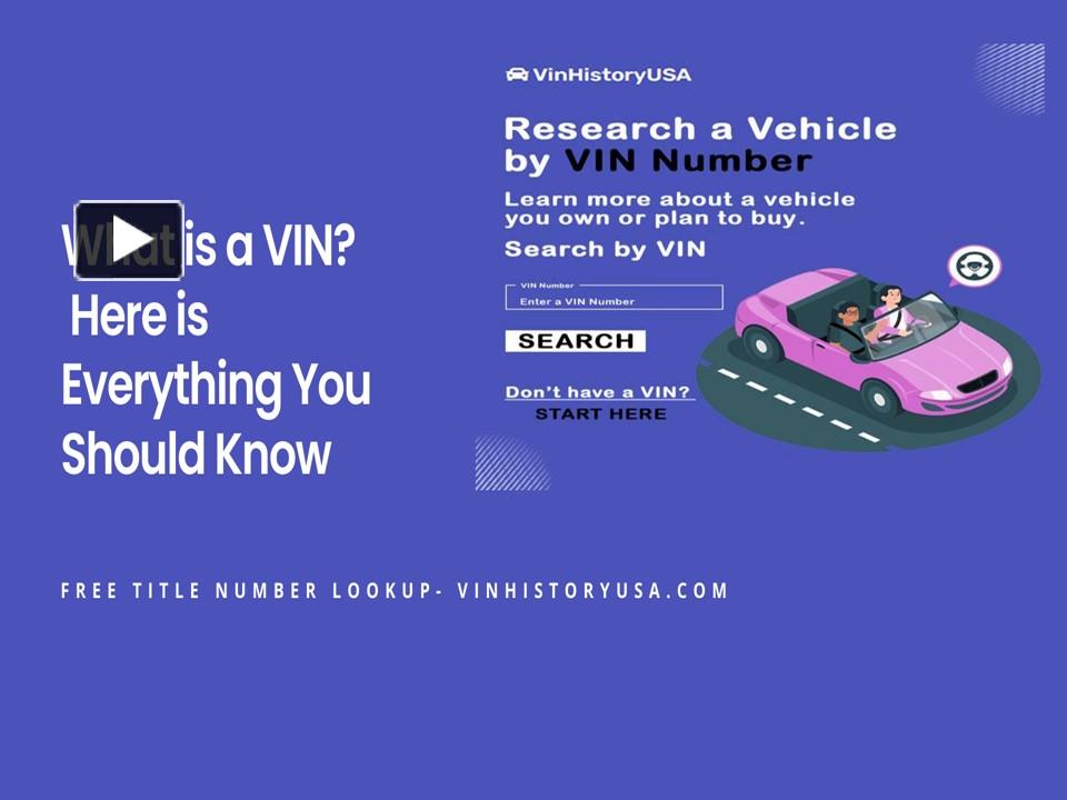What is a VIN? Here is Everything You Should Know presentation | free ...