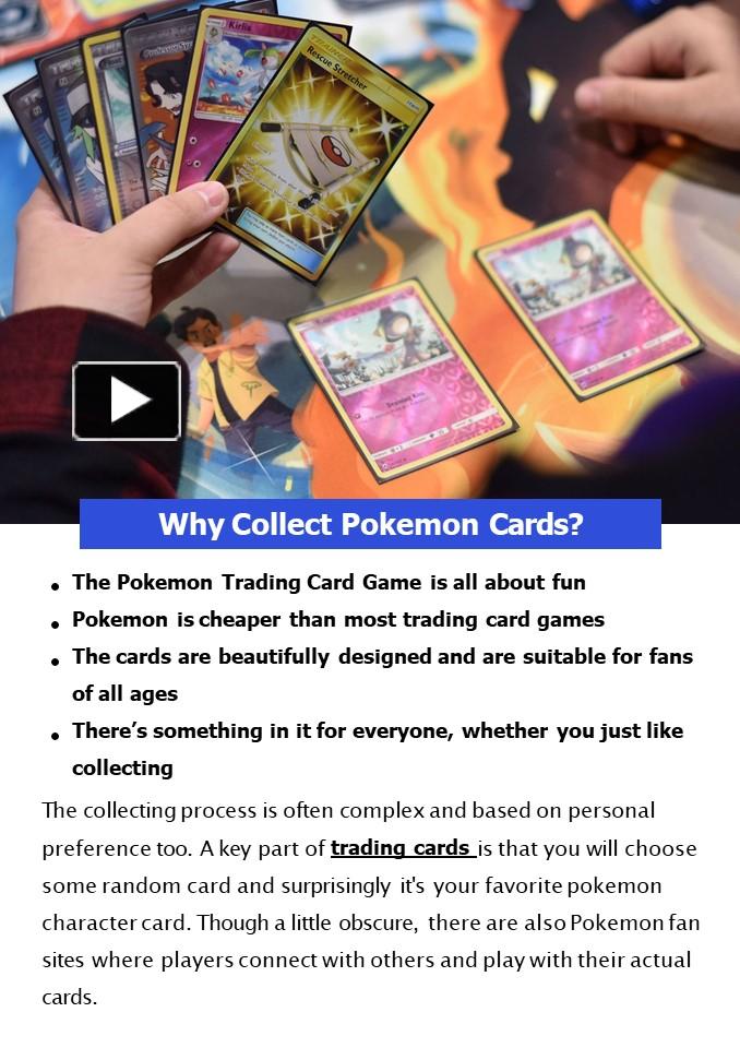 Why Collect Pokemon Cards? presentation | free to download