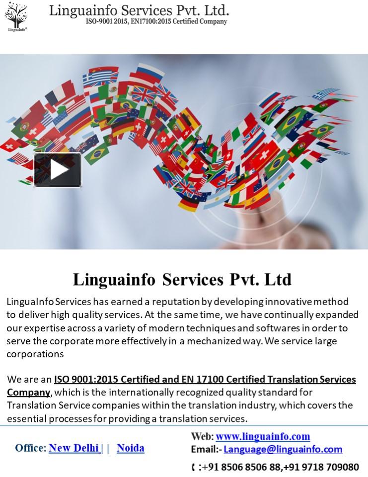 PPT – Language Translation Company Delhi In India And Worldwide ...